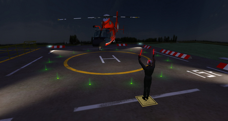 Second Life Marketplace - Helicopter Landing Officer (HLO) Animation Stand