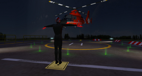 Second Life Marketplace - Helicopter Landing Officer (HLO) Animation Stand