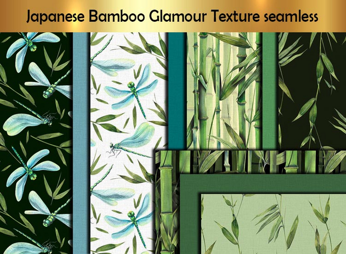 Second Life Marketplace Japanese Bamboo Glamour Texture Seamless