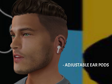 Second Life Marketplace - [WAG] Wireless Ear Pods w Phone Dancer HUD