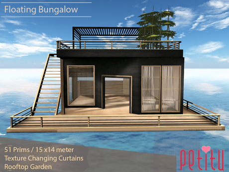 Second Life Marketplace - {PETITU} Floating Bungalow