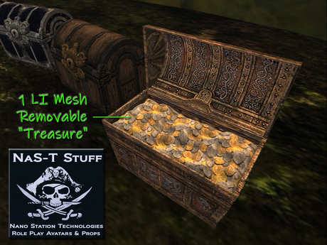 Second Life Marketplace - Four Full Copy Locking Treasure Chests with ...