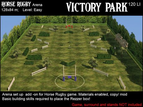 Second Life Marketplace - ME_Horse Rugby Arena "Victory Park"