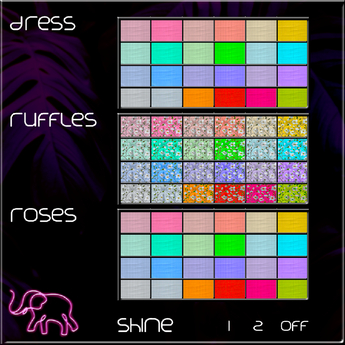 Second Life Marketplace - .PINK ELEPHANT. - Jolene Dress // COLORS Pack