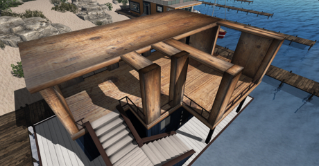 Second Life Marketplace - .kio.Add-on of Linden home Wallower woody patioA