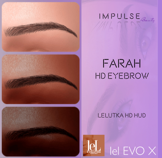 Second Life Marketplace - Impulse Beauty - Farah HD Eyebrow