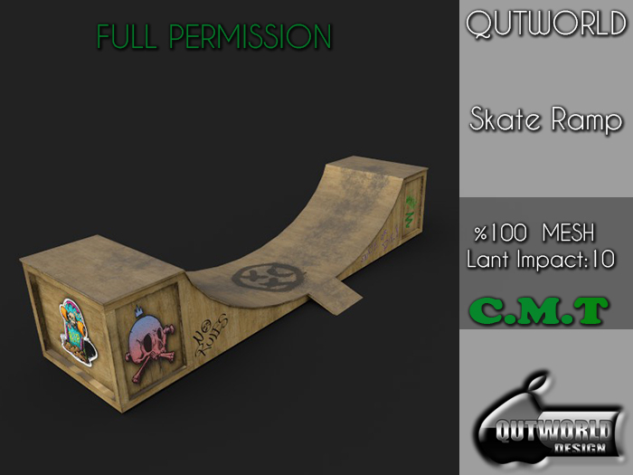 Second Life Marketplace - .::QUTWORLD Skate Ramp::.FP