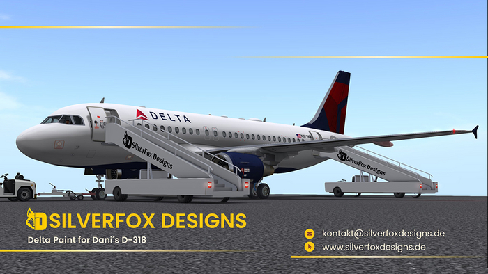 Second Life Marketplace - *SFD* D-318 Paint Delta Airlines