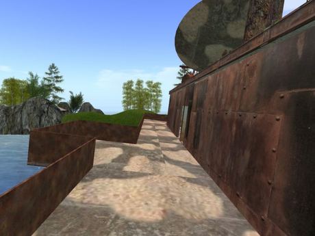 Second Life Marketplace - aircraft carrier island v2.0