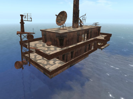 Second Life Marketplace - aircraft carrier island v2.0