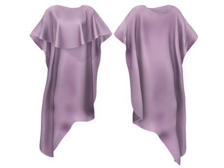 Second Life Marketplace - Dae, Obj, FBX, And Texture Files Long Poncho ...