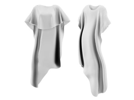 Second Life Marketplace - Dae, Obj, FBX, And Texture Files Long Poncho ...