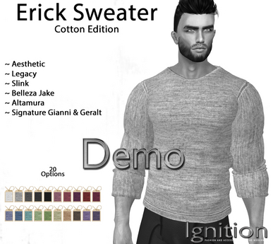 Second Life Marketplace - Ignition Erick Sweater Cotton Demo