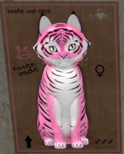 Second Life Marketplace - KittyCatS Box - Tiger! - Pinkie Winkie 9T-F