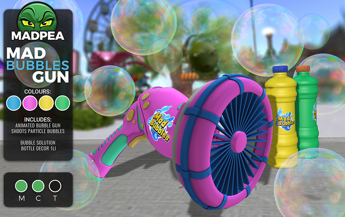 Second Life Marketplace - MadPea Mad Bubbles Gun