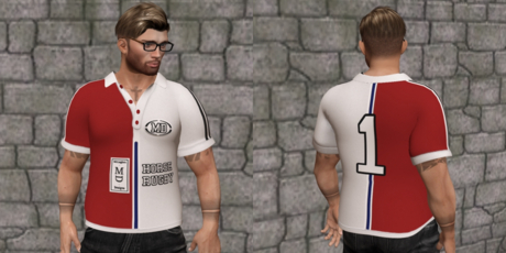 Second Life Marketplace - Horse Rugby Team Polo Shirt (Male)