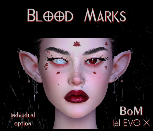 Second Life Marketplace - -bus- Blood Marks {LEL EVO X - BOM}