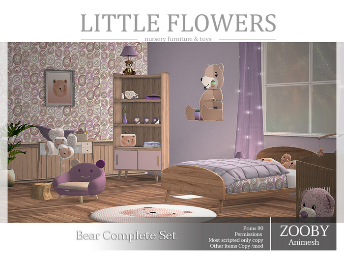 Second Life Marketplace - Bear Nursery - Zooby