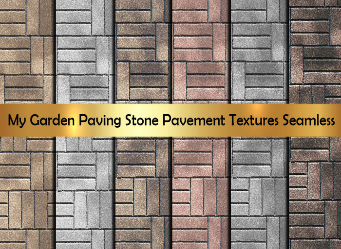 Second Life Marketplace - My Garden Paving Stone Pavement Textures Seamless