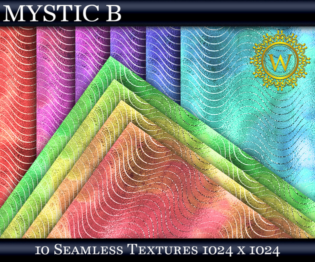 Second Life Marketplace - Mystic B 10 Seamless Foil Satin Textures ...