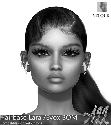Second Life Marketplace - Hairbase Lara [All] Evox (Velour tons) DEMO