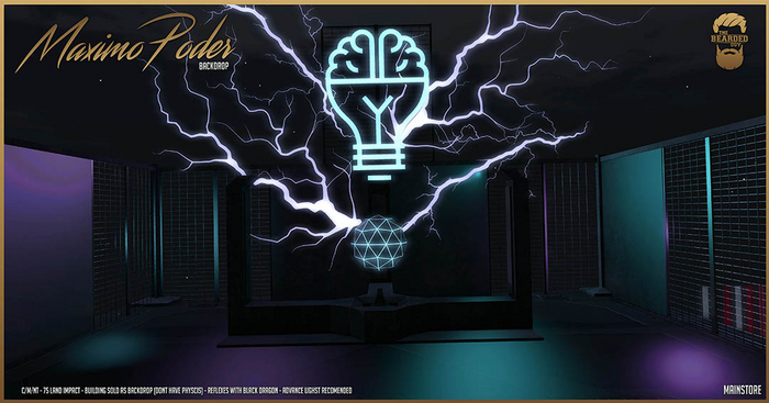Second Life Marketplace - Maximo Poder Backdrop - The Bearded Guy