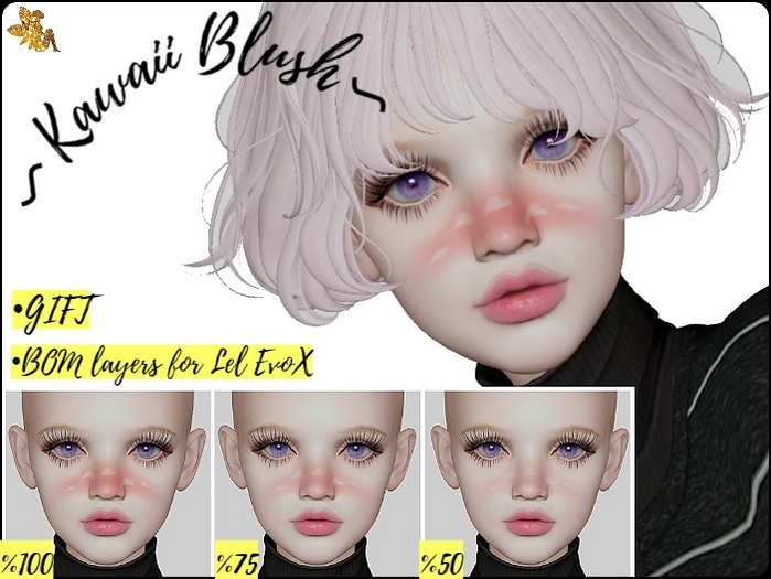 Second Life Marketplace - NT - Kawaii Blush (Lel EvoX)