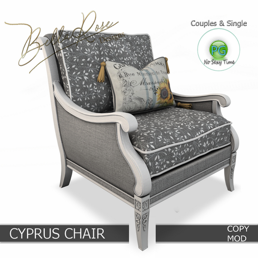 Second Life Marketplace - [BR] Cyprus Chair Couples & Single PG