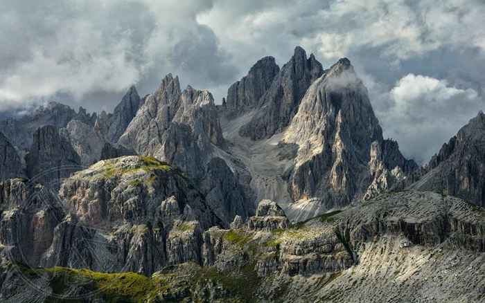 Second Life Marketplace - 473 - Summer - Italian Alps - Grey Cloudy Sky ...