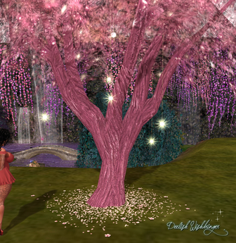 Second Life Marketplace - Only 6 Land Impact!~ Pink Twinkle Tree Tall w ...