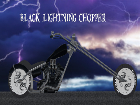 Second Life Marketplace - M.P.M. BLACK LIGHTNING CHOPPER