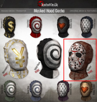 Second Life Marketplace - *katat0nik* (Hockey / GIANNI) Masked Hood RARE