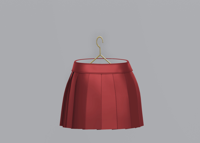 Second Life Marketplace - DEITY. Red Taketomi Skirt