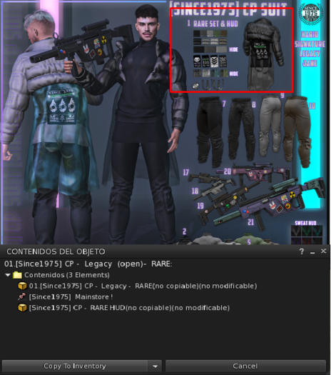 Second Life Marketplace - 01.[Since1975] CP - Legacy (open)- RARE