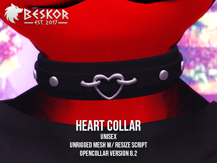 Second Life Marketplace - .:BK:. Heart Collar RLV