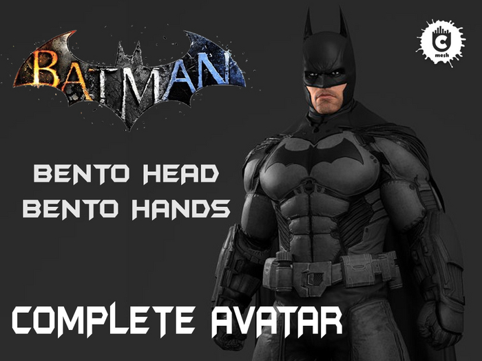 Second Life Marketplace - :: UCM :: Batman - Avatar ( Bento Head, Bento ...