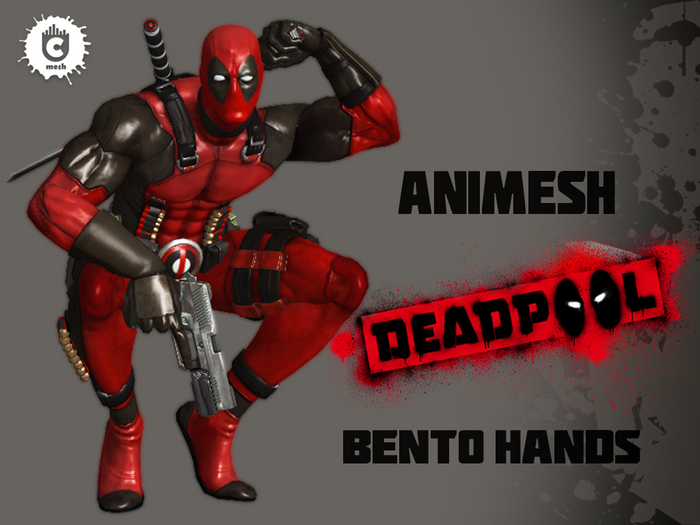 Second Life Marketplace - :: UCM :: Deadpool - Animesh ( Bento Hands )