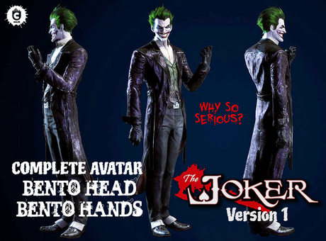 Second Life Marketplace - :: UCM :: The Joker - Avatar ( Bento Head ...