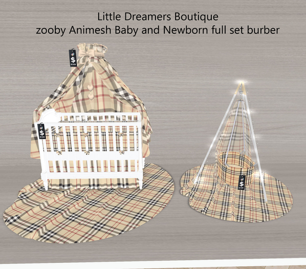 Second Life Marketplace - LD zooby Animesh Baby and Newborn full set burb