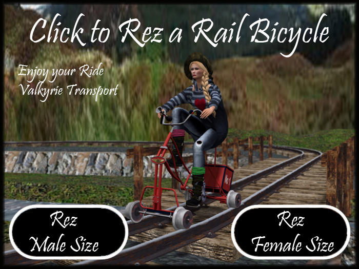 Second Life Marketplace - Rail Bicycle Rezzer