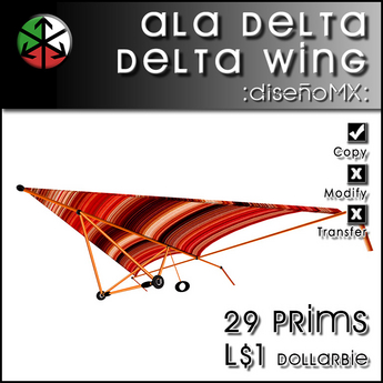 Second Life Marketplace - Ala Delta :dMX: Delta Wing