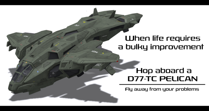 Second Life Marketplace - D77-TC Pelican Dropship [1.3 UPDATE]