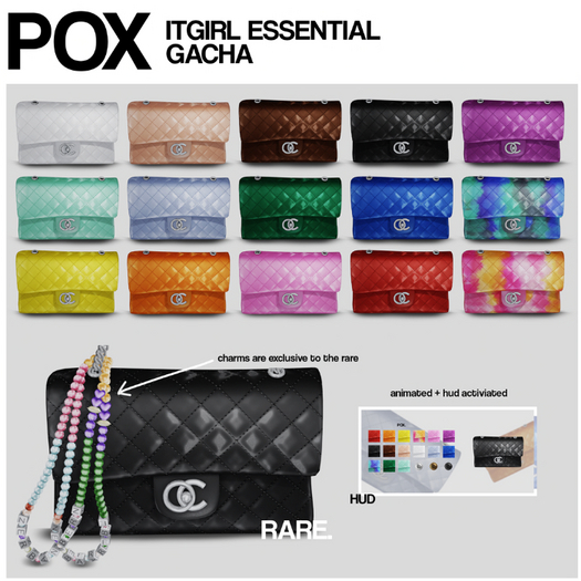 Second Life Marketplace - 12. Pox - Itgirl.Essentials Bag in Yellow