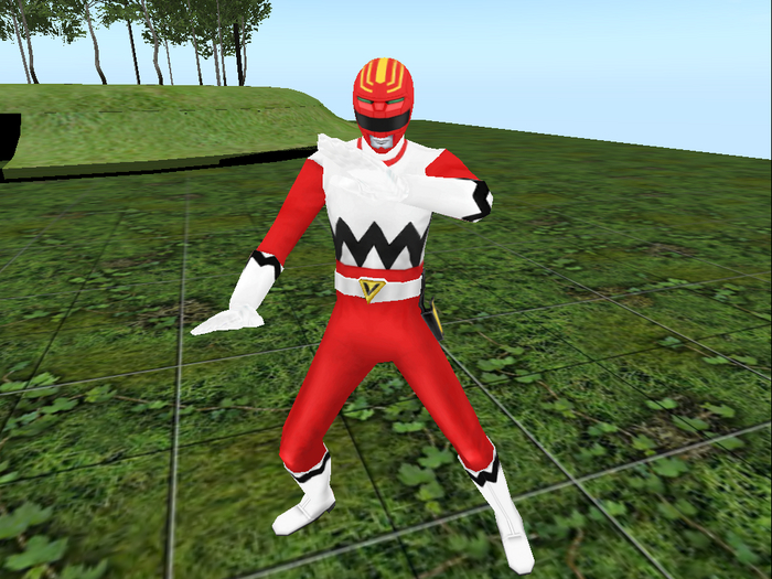 Second Life Marketplace - power rangers lost galaxy red ranger avatar