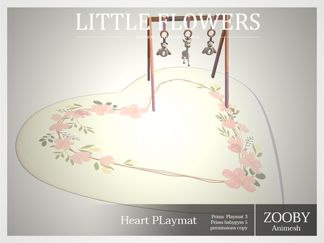 Second Life Marketplace - Heart Playmat ZOOBY