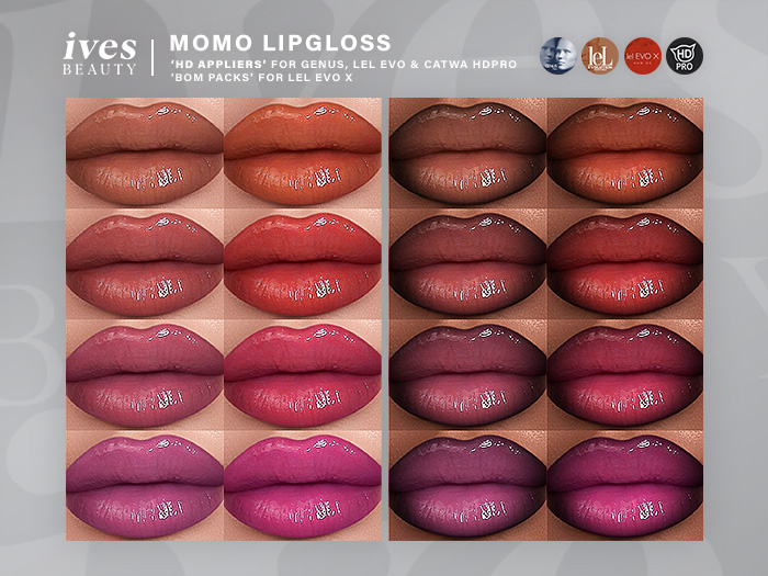 Second Life Marketplace - IVES - Momo Lipgloss - #DELUXE