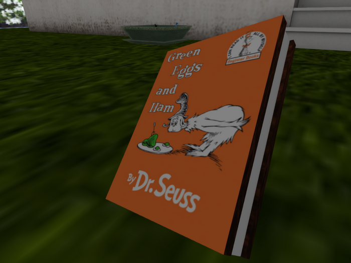 Second Life Marketplace - Green Eggs & Ham Book
