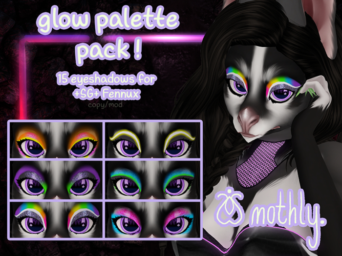 Second Life Marketplace - mothly. glow palette pack - fennux