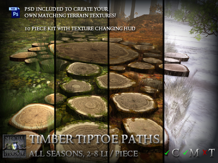 Second Life Marketplace - Stormwood: Timber Tiptoe Path