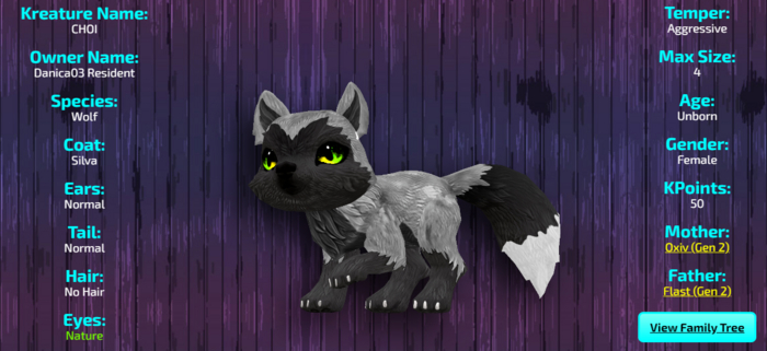 Second Life Marketplace - Kreature Breedable Wolf CHIO
